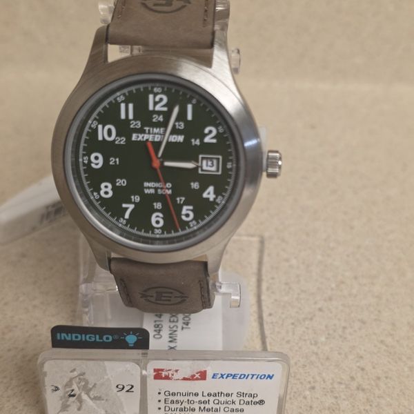 Timex Men's Expedition Metal Field Watch T40051, INDIGLO backlight ...