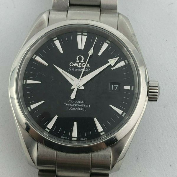 Omega Seamaster Aqua Terra Automatic Co-axial ref 2503.50 Black dial 39 ...