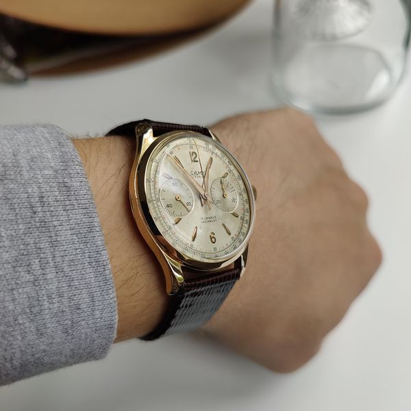 [WTS] Camy Geneve 18K Gold Vintage Chronograph | WatchCharts Marketplace