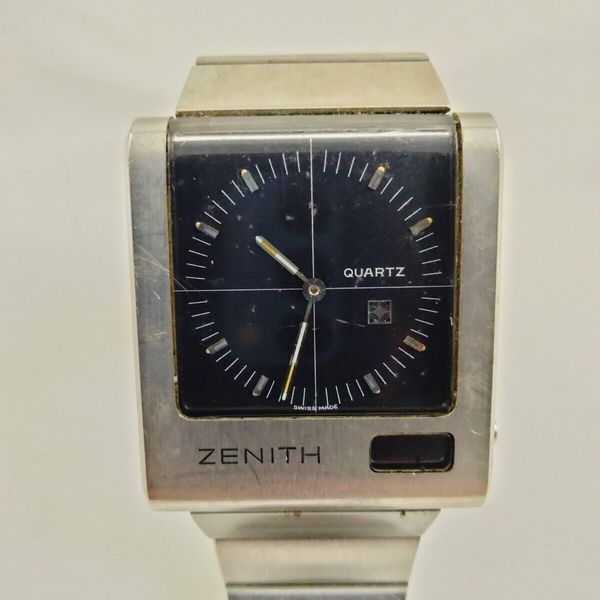 ZENITH TIME COMMAND DIGITAL-ANALOG LED QUARTZ Watch - Papers REPAIR ...