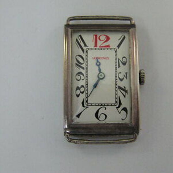Vintage Longines Watch Art Deco Exploding Numbers Sterling Case Cal 528 ...
