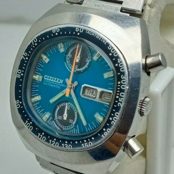 Vintage Citizen 8110 Chronograph 67-9054 Automatic Day/Date Watch ...