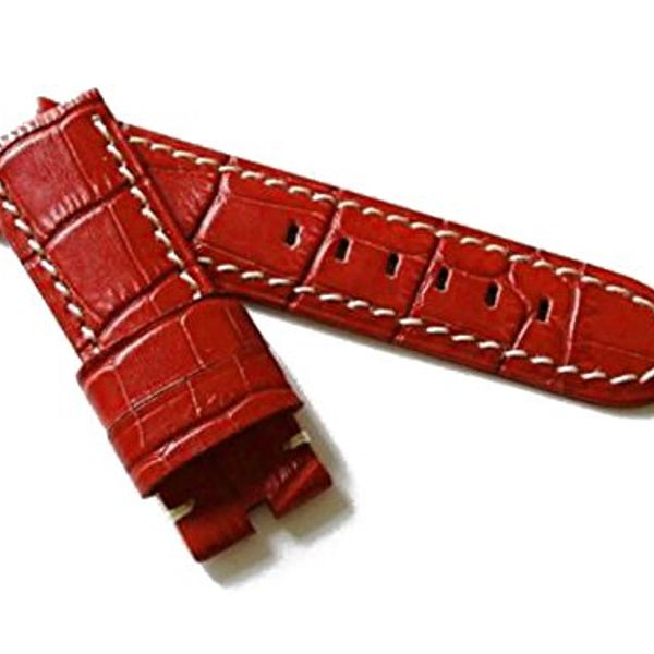 PANERAI Panerai Belt Strap Embossed Croco Red 24/22 mm | WatchCharts ...