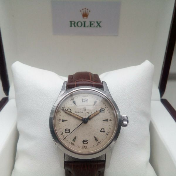 VERY RARE DIAL 1948 GENTS ROLEX TUDOR OYSTER WATCH (REF 4453), SERVICED ...