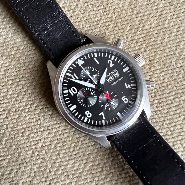 Parnis Quartz Chronograph Wristwatch Steel - 42mm Circa 2000 ...