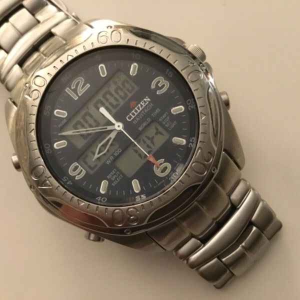 Citizen Promaster Chronograph Navitach C460-Q01563 World Time Divers ...