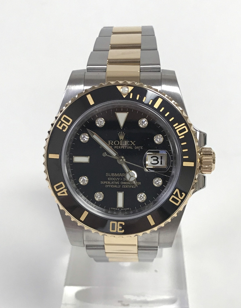 FS: Rolex Two Tone Sub Black Diamond 116613 | WatchCharts Marketplace