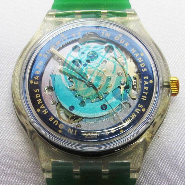 SWATCH WATCH AUTOMATIC SAK102 TIME TO MOVE 1991 BOX BROCHURE GUARANTEE ...