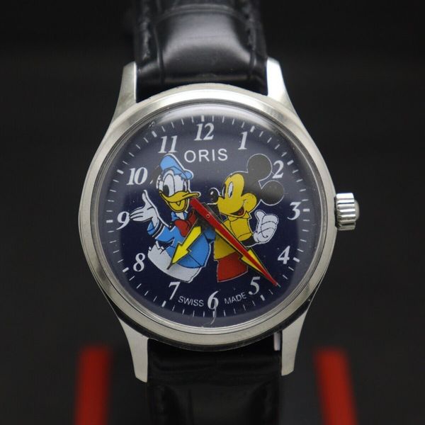 Donald Duck Mickey Mouse Dial Swiss Manual Winding Movement Cal. FHF ...