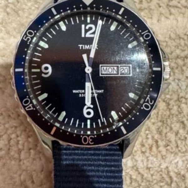 Timex J Crew Andros Watch. Steel 38mm Skin Diver | WatchCharts Marketplace