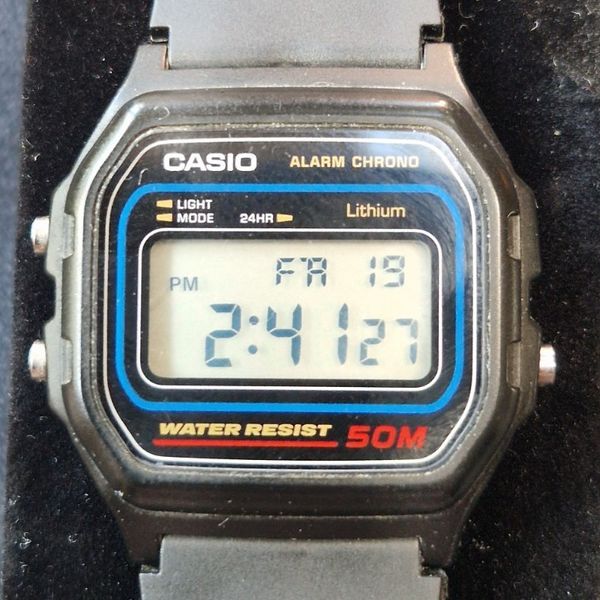 Casio W59, black resin, retro style digital wristwatch | WatchCharts ...