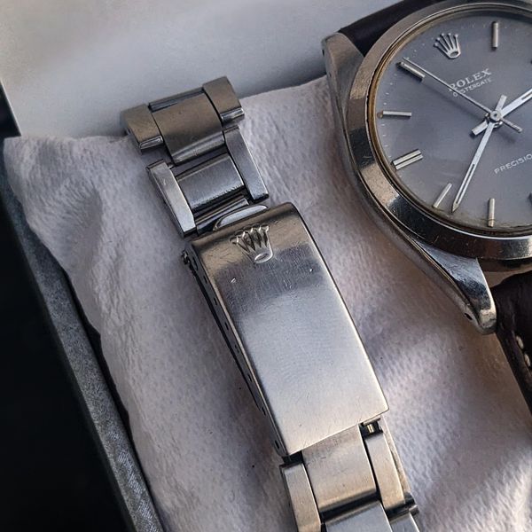 [WTS] ROLEX PRECISION Oyesterdate 1970's manual wind Rhodium dial with ...