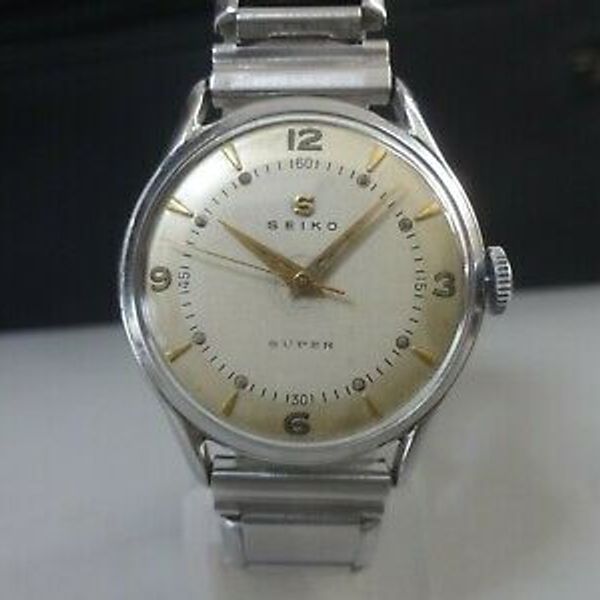 Vintage 1955 SEIKO mechanical watch [SUPER] 15 Jewels 13011 ...