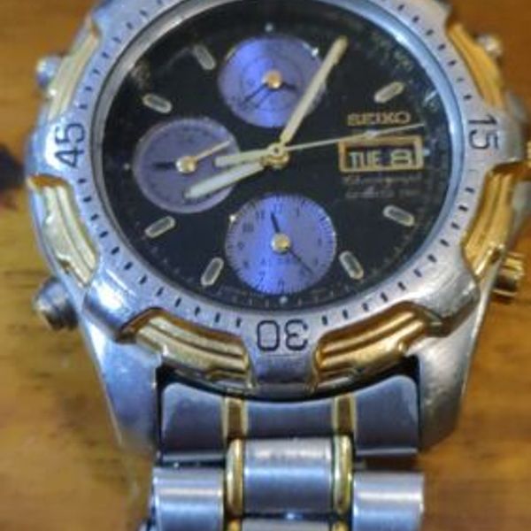 Rare High End SEIKO 7T39 6A09 Sports 150 Diver Chronograph #1 ...