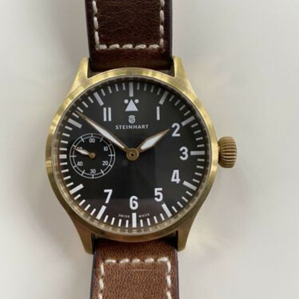 Steinhart Nav B-Uhr 44 Swiss Manual Winding Watch Bronze | WatchCharts ...
