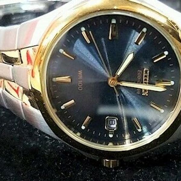Citizen ECO-Drive Men's E110-K15699 WR100 Watch Date Window NEW ...