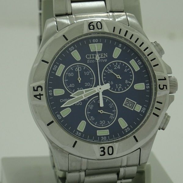 citizen eco drive military style chronograph watch H500-S055547 ...