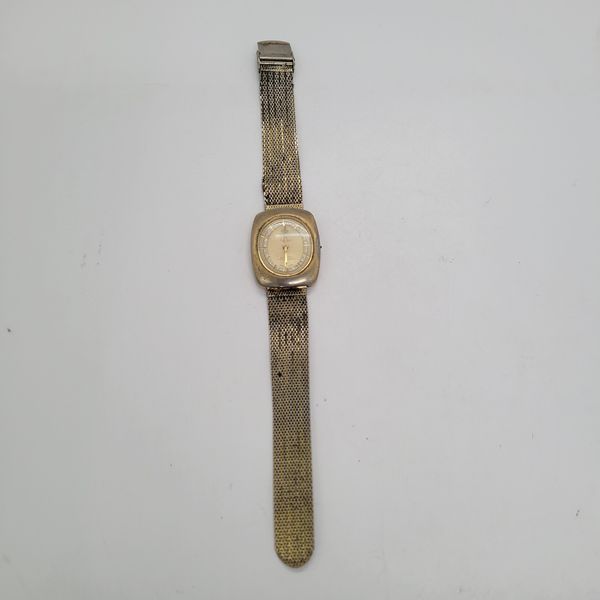 Vintage Omega Electra Antimagnetic Watch â Gold Tone Mesh Band Parts ...