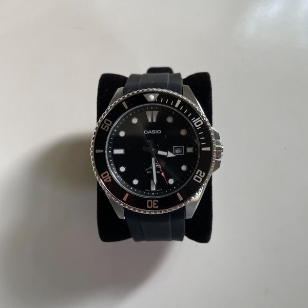 Casio MDV106-1AV Men's Black Wristwatch (Includes new strap and box ...