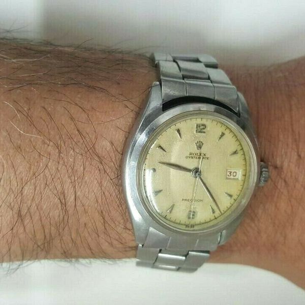 Rolex Oysterdate Precision Ref.6094 Manual Winding Mens Wrist Watch ...