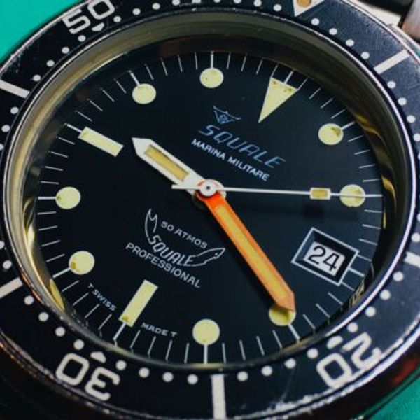 Vintage Early 80’s Squale Marina Militare (Italian Navy) Issued Dive ...
