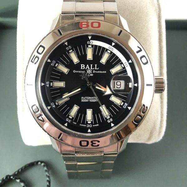 BALL Automatic DM3090A-S3J-BK Fireman NECC 40.5mm Stainless - Pre-owned ...