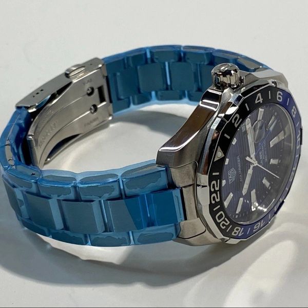 Tag Heuer Aquaracer Calibre 7 GMT "Batman" WAY201T Limited Edition ...