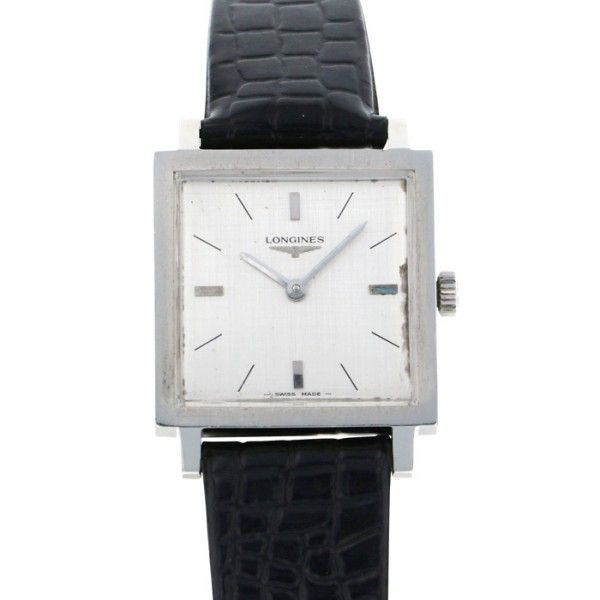 Longines LONGINES Square Watch Silver Dial Used Men | WatchCharts