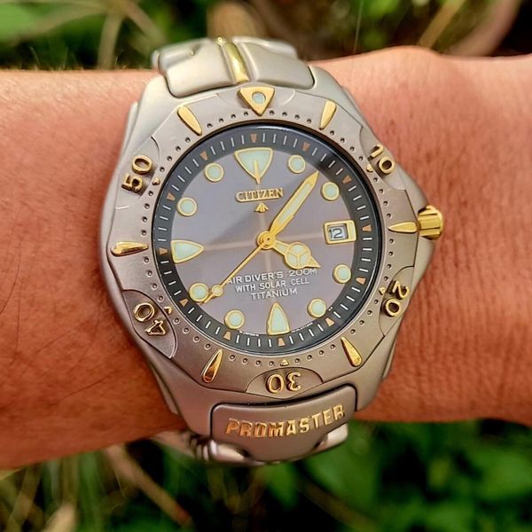 CITIZEN PROMASTER Air Diver's 200M EcoDrive Titanium Antimag B6047 ...