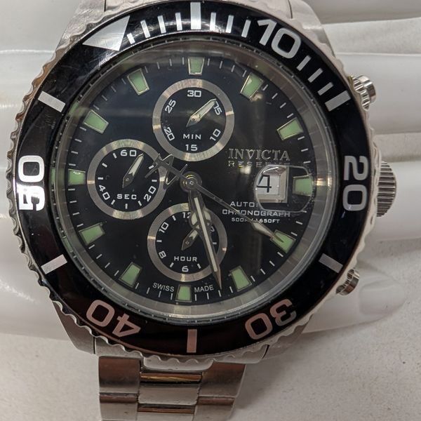 INVICTA 7750 Automatic Watch Chronograph Working | WatchCharts Marketplace