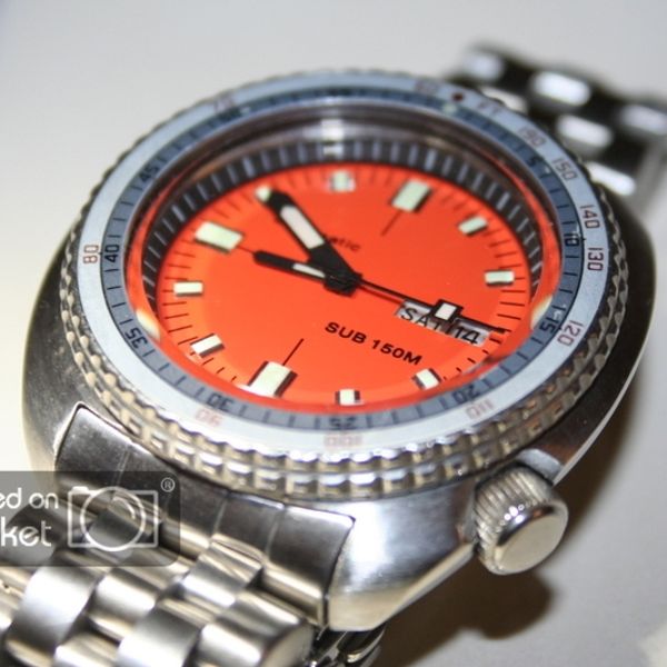 Seiko Orange Soxa mod 6309 w/ sapphire *Sold* | WatchCharts Marketplace