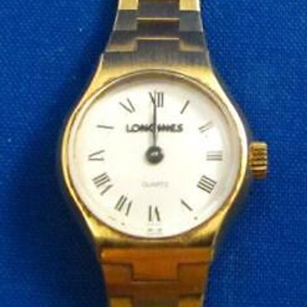 Women's LONGINES Swiss Q 168 T Quartz 5 Jewel Gold Tone Wristwatch ...