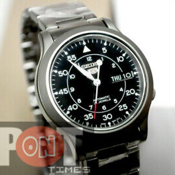 Seiko 5 Military Style Stainless Steel Automatic Men's Watch SNK809K1 ...