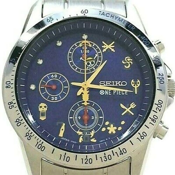 Seiko One Piece Anime 20th Anniversary Ltd 5000 Box Men Watch Chrono ...