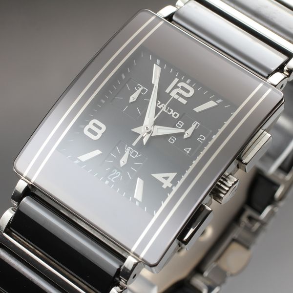 [Box, Paper] Rado Integral Chronograph Black Ceramic Steel Men Watch ...