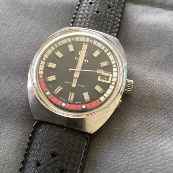 Vintage Rado Captain Cook Automatic Rotating Bezel Ref 11773 ...