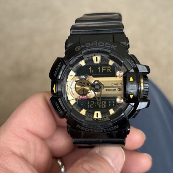 Casio G-Shock G'Mix Bluetooth Black Gold Digital Analog GBA-400 Watch | WatchCharts Marketplace