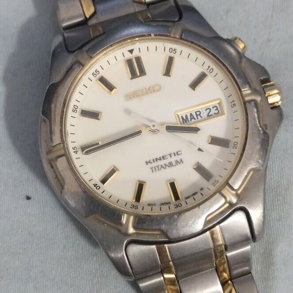 Seiko Titanium Kinetic 5M63-0B70 sapphlex | WatchCharts Marketplace