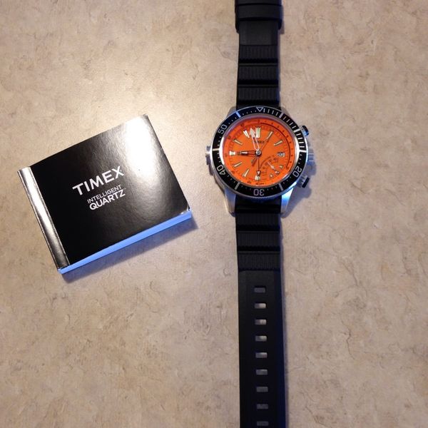 Timex Depth Gauge, orange dial | WatchCharts Marketplace