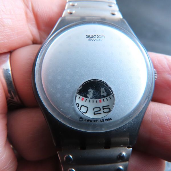 Swiss Made Swatch Jumping Hour Quartz Unisex Watch | WatchCharts ...