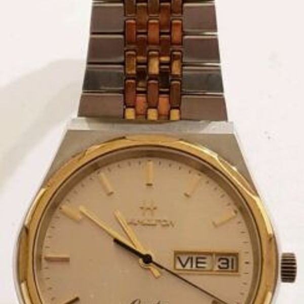 Vintage Hamilton Quartz Mens Watch 907880 | WatchCharts Marketplace