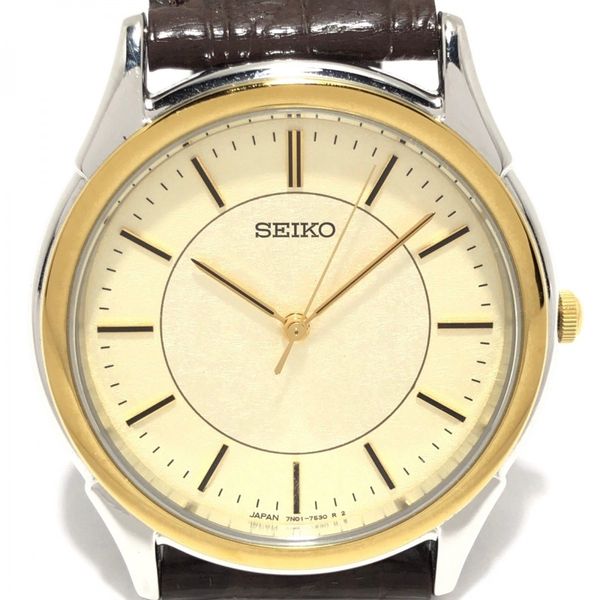 [New] [Used] SEIKO Watch Gold | WatchCharts Marketplace