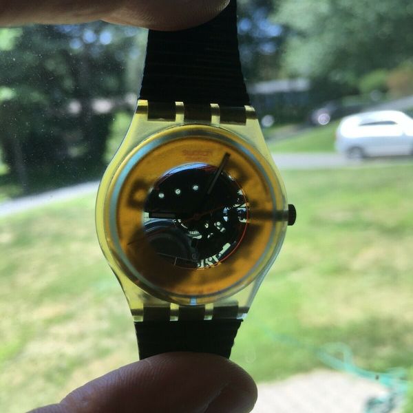 1988-Vintage "Dark Vader" Swatch GK110 - Like an orange Technosphere ...