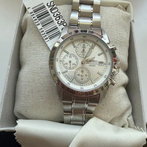Seiko Chronograph 100 meters Tachymeter SND363PC New in Box ...