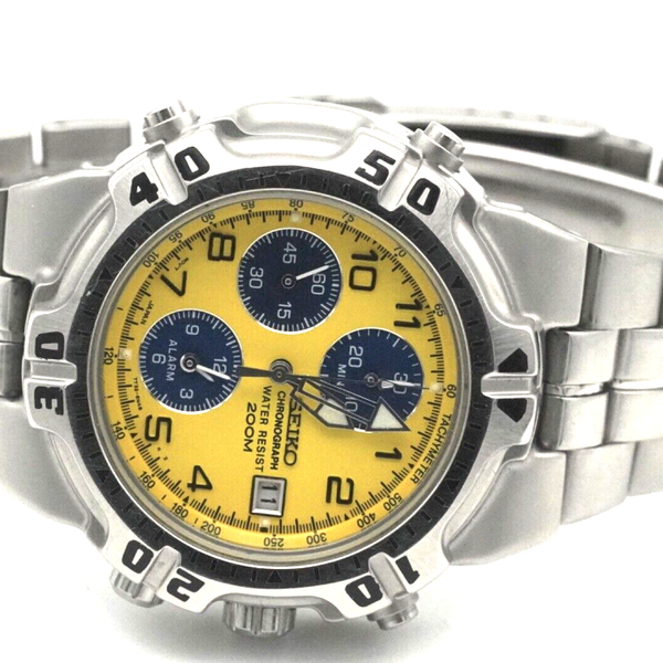 Japan Vintage Seiko 7T32-6K19, Alarm, Chronograph, Tachymeter ...