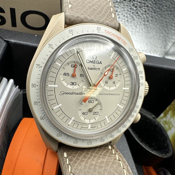 Omega x Swatch Speedmaster Moonswatch Mission to Jupiter AUTHENTIC ...