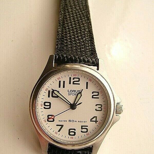 MINT - Ladies LORUS Sports V501-X335 (SEIKO) 50m Steel Watch.Works ...