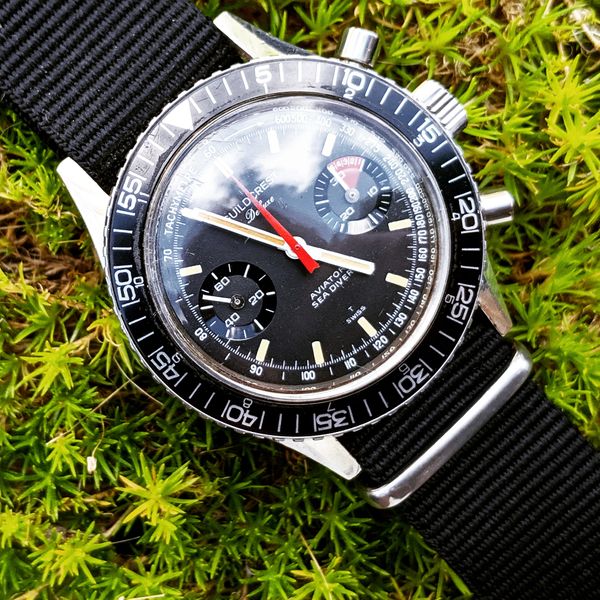 [WTS] 1960s Nivada Grenchen (Signed Guildcrest) Sea Aviator Chronograph ...