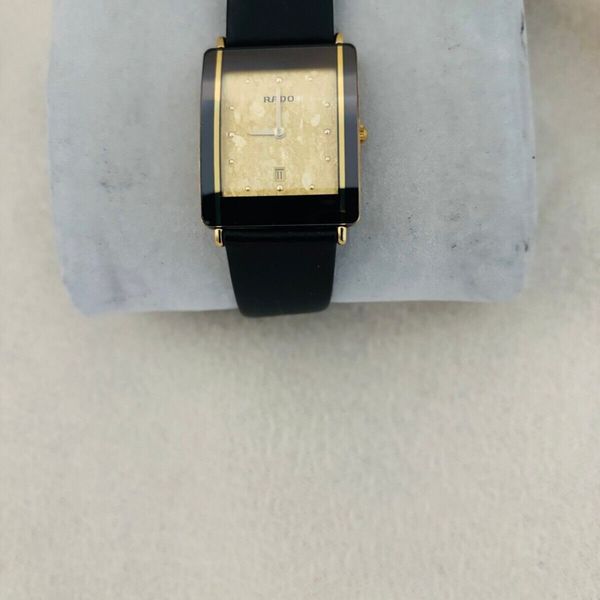 RADO DiaSTAR Men's Square Gold Watch w/DATE | WatchCharts Marketplace