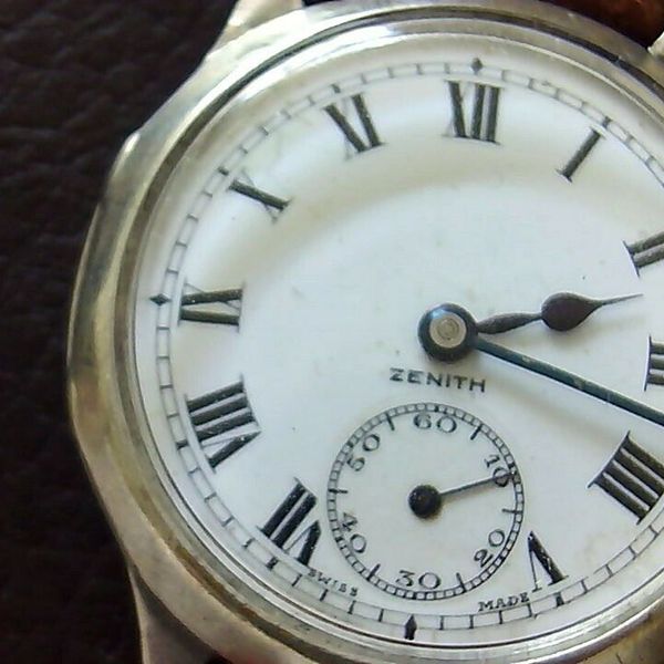 V.RARE SOLID SILVER ZENITH 1926 SUB SECONDS DIAL WRISTWATCH | WatchCharts